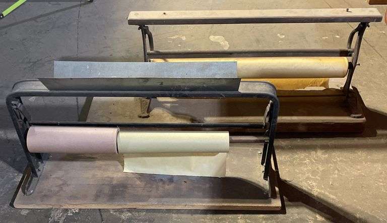 (A) Vintage Paper Roll Cutters 28” and 35” - Kraft Auction Service, LLC