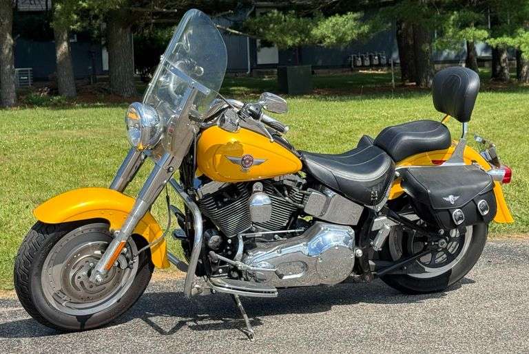 2006 Harley-Davidson Fat Boy Sunburst Yellow Pearl *only 4,334 miles ...