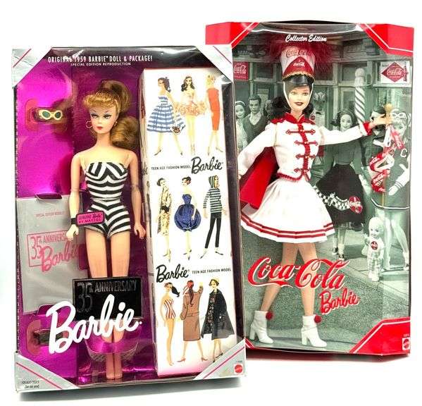 Barbie 1993 35th Anniversary Original 1959 Barbie Doll & Package, 2001 ...