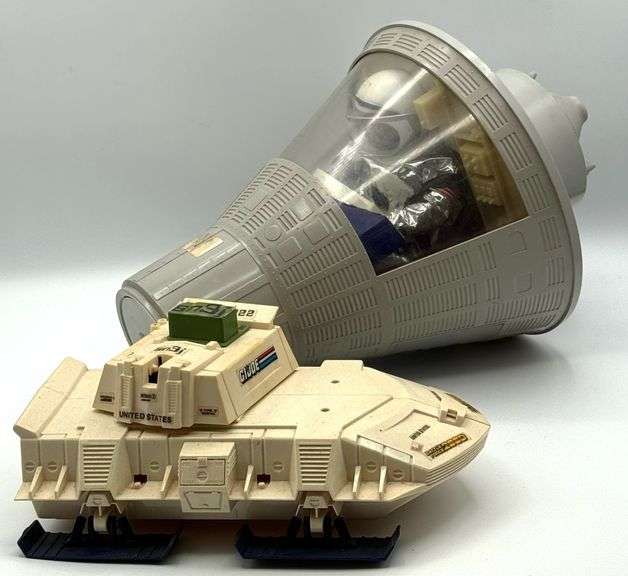1987 Hasbro GI Joe Space Capsule with Doll Dominator Snow Tank Battle ...