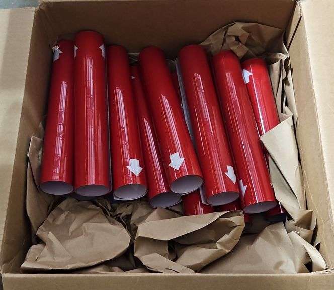 Box Of Marking Services Inc. Pipe Markers. Pt# MS970. Size D. Box Measures 17"x17"x8 1/2 ...