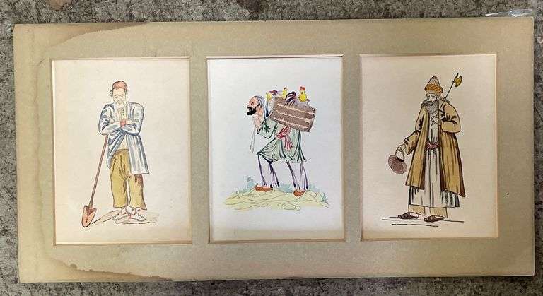 (RK) Vintage Oriental Prints 16” x 8” - Kraft Auction Service, LLC