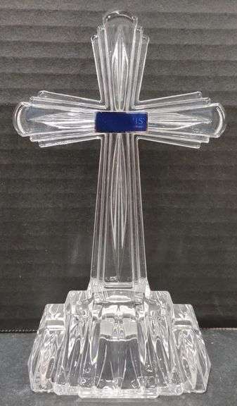 (Q) Marquis By Waterford Crystal Standing Selah Cross Of the Faithful ...