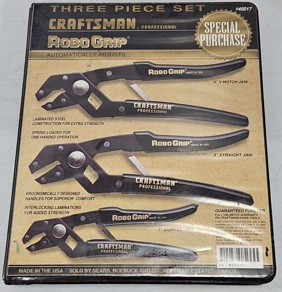 Craftsman 3 Peice Robo Grip Set. - Kraft Auction Service, LLC
