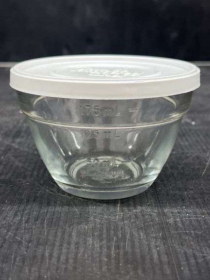 (F) The Pampered Chef 1 Cup (230mL) Graduated Glass Food Prep Bowls ...