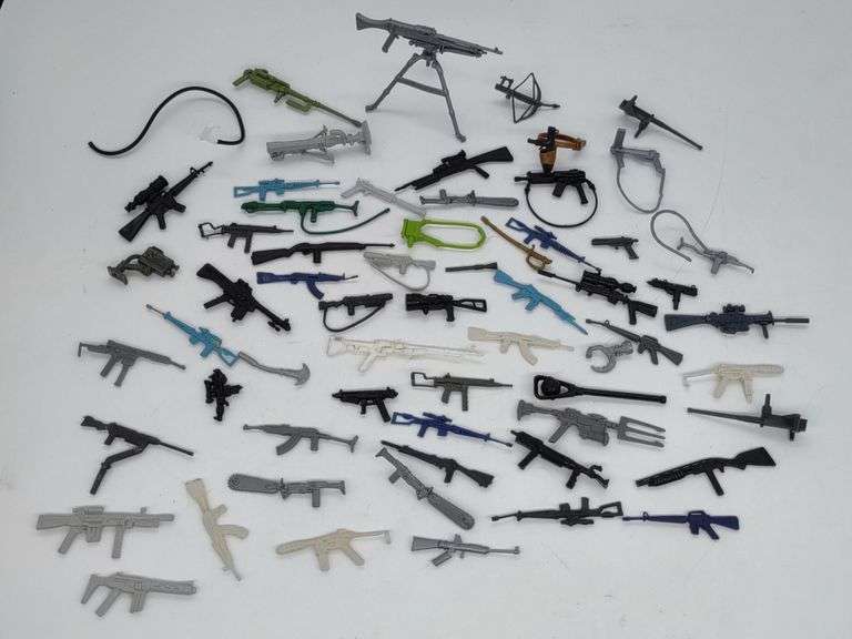Large Lot of 1980s Hasbro G.I. Joe 3.75in ARAH Action Figure Weapons ...