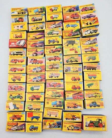 (67) Vintage Empty Matchbox Lesney Vehicle Boxes - Kraft Auction ...