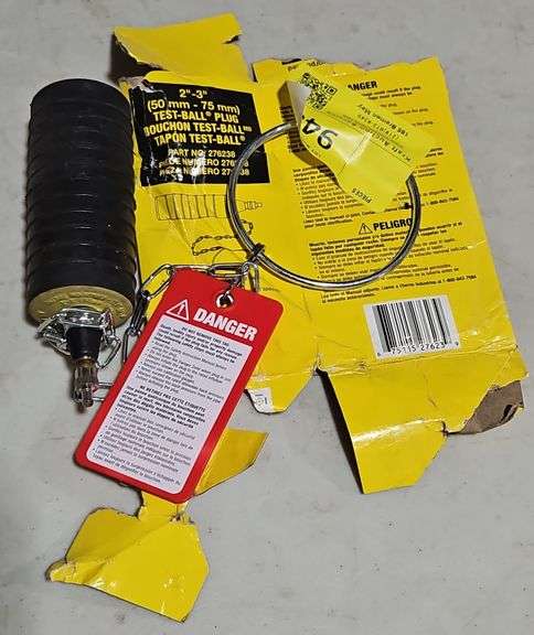 Cherne Test-Ball Plug, 2" - 3". - Kraft Auction Service, LLC