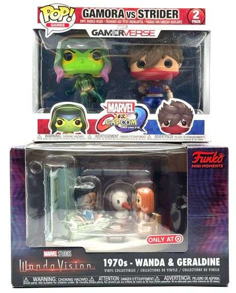 FUNKO POP! Marvel Wanda Vision Wanda & Geraldine Mini Moment & Marvel ...