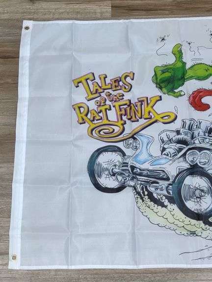5ft Rat Fink Hot Rod Banner - Kraft Auction Service, LLC