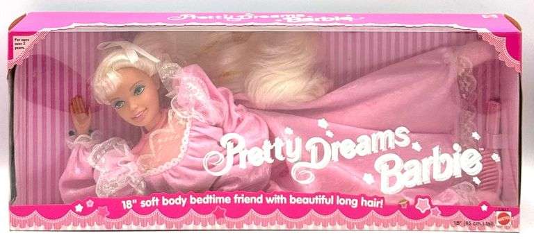 Barbie 1995 Pretty Dreams Barbie 18" Soft Body Bedtime Friend With ...