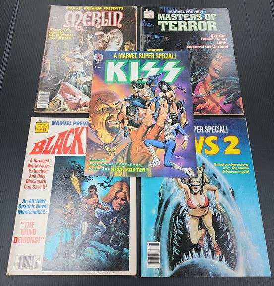 (N) Late 70s / Early 80s Marvel Magazines. - Kraft Auction Service, LLC