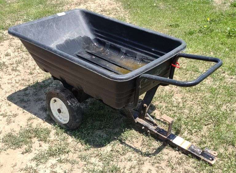 (P) Agi-Fab 8-Cu ft Plastic Dump Cart - Kraft Auction Service, LLC