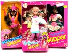 1990 Barbie Baton Twirling Skipper & 2 Babysitter Skipper Dolls - Kraft ...