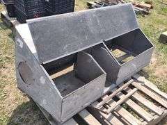 (AA) Jamesway Galvanized Chicken Nesting Box - Kraft Auction Service, LLC