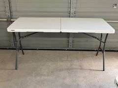 (JJ) Lifetime 5 Foot Folding Tables - Kraft Auction Service, LLC