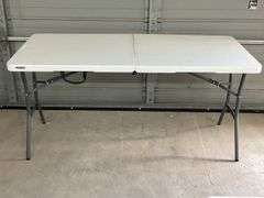 (JJ) Lifetime 5 Foot Folding Tables - Kraft Auction Service, LLC