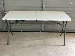 (JJ) Lifetime 5 Foot Folding Tables - Kraft Auction Service, LLC