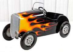 Custom Triang Hot Rod Pedal Car w/ Flames - Kraft Auction Service, LLC