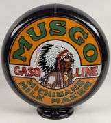 Contemporary Musgo Gasoline Gas Pump Globe w/Glass Lenses - Kraft ...