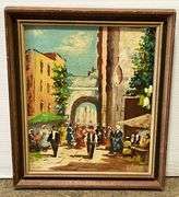 (RK) Artist Signed Oil Painting on Board 9 3/4” x 11 1/2” - Kraft ...