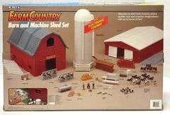 1993 ERTL Farm Country Barn and Machine Shed Set in Box - Kraft Auction ...