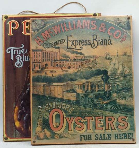 (GH) (2) Metal Signs - Kraft Auction Service, LLC