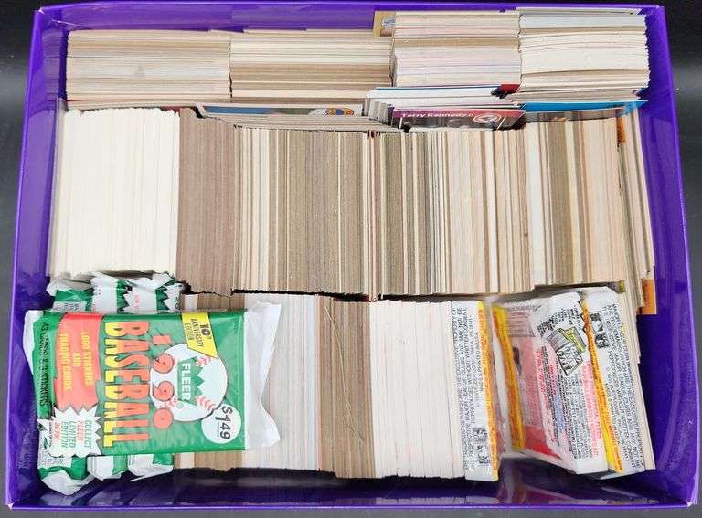 (AF) Box Lot of 1980s & 90s Baseball Cards - Kraft Auction Service, LLC