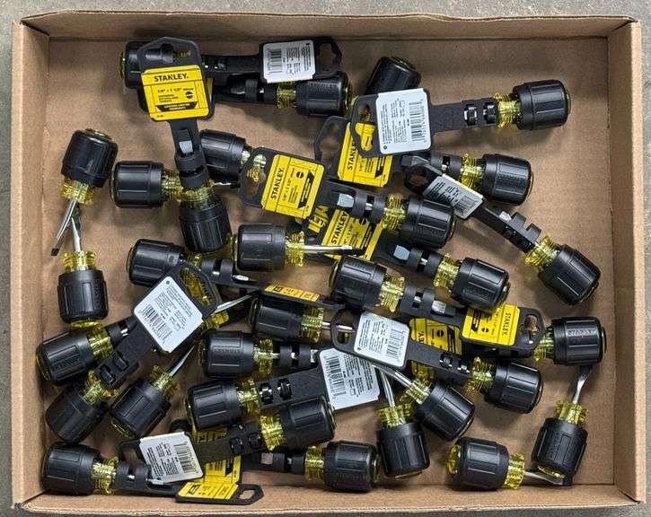 STANLEY 1/4in x 1-1/2in Flathead Screwdrivers - Kraft Auction Service, LLC
