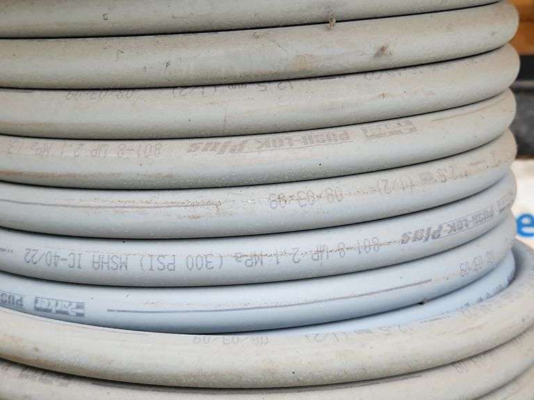 Spool Of Parker Push- Lok Plus Multipurpose 1/2" Hose - Kraft Auction ...