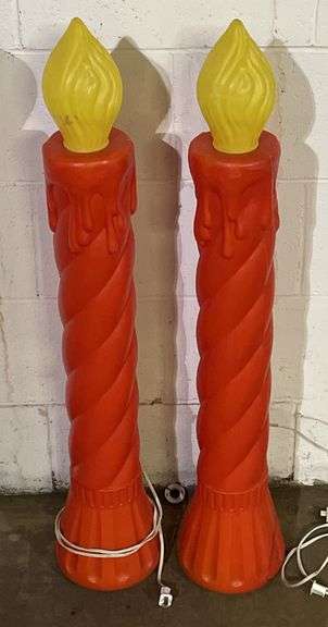 (E) (2) Candle Blow Molds 35” - Kraft Auction Service, LLC