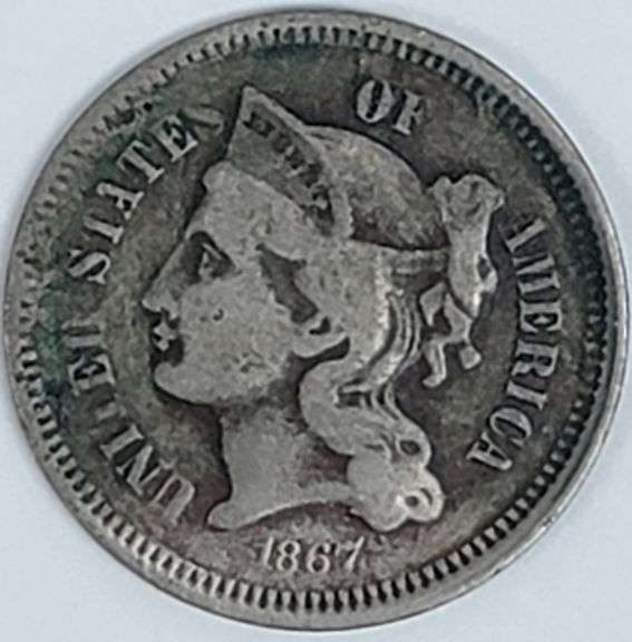 1867 United States Three Cent Nickel - Kraft Auction Service, LLC