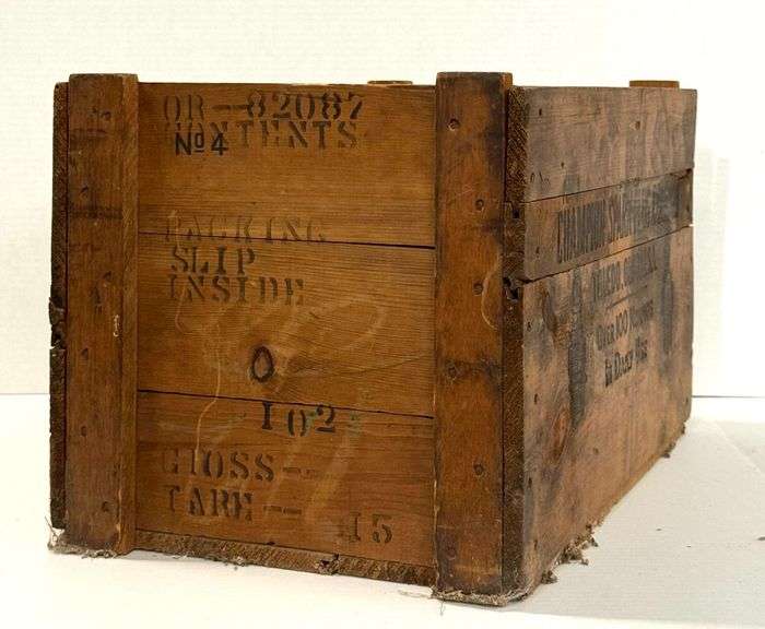 Champion Spark Plug Company Toledo, Ohio, U.S.A Wood Shipping Crate No ...
