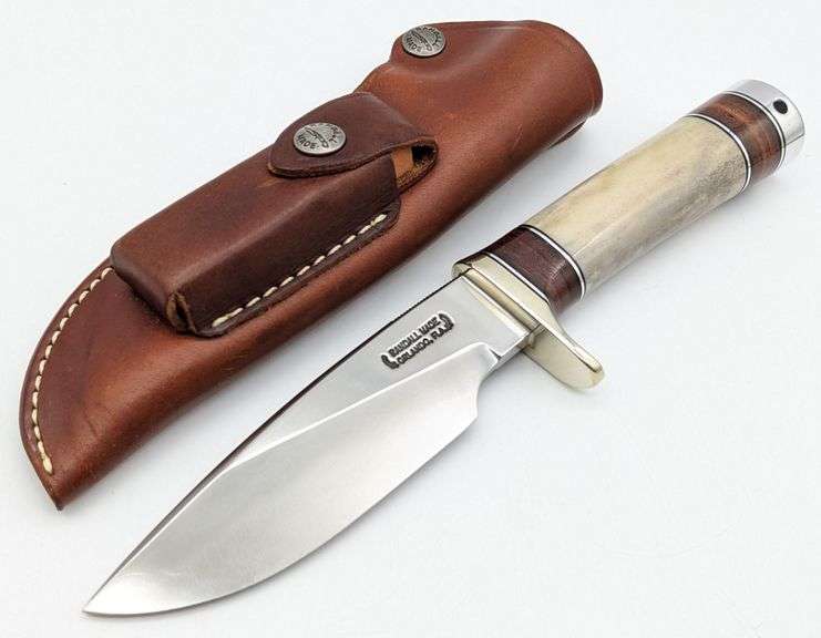 Randall Model 25 Smooth Stag Trapper w/ Sheath - Kraft Auction Service, LLC