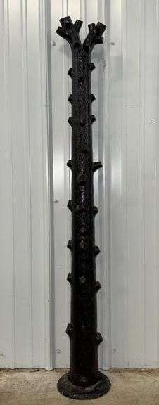 Antique Cast Iron Hitching Post Tree Form - Kraft Auction Service, LLC