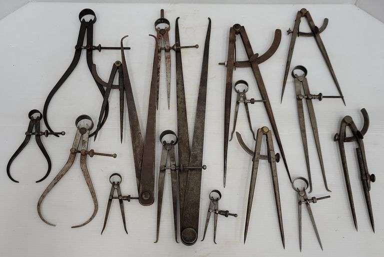 (Z) Vintage Calipers And Compasses - Kraft Auction Service, LLC