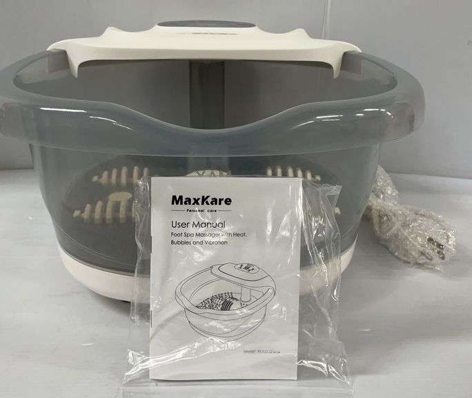 (R) MaxKare Foot Spa Massager With Heat. - Kraft Auction Service, LLC