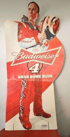 Budweiser Cardboard Cut Out/Display. - Kraft Auction Service, LLC