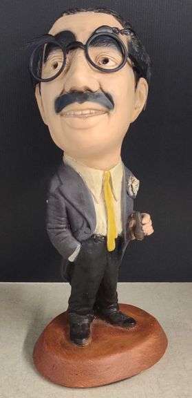 Ceramic Groucho Marx Statue - Kraft Auction Service, LLC