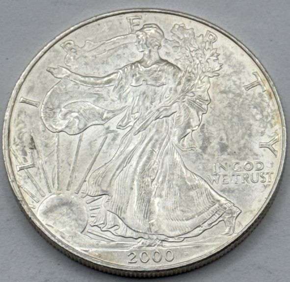 2000 Silver Eagle One Dollar Coin 1 OZ Silver - Kraft Auction Service, LLC