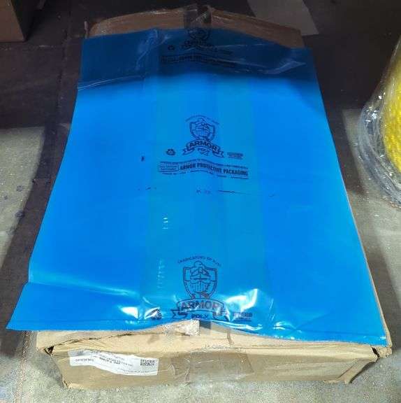 Box Of ARMOR Blue Poly Bags - Kraft Auction Service, LLC