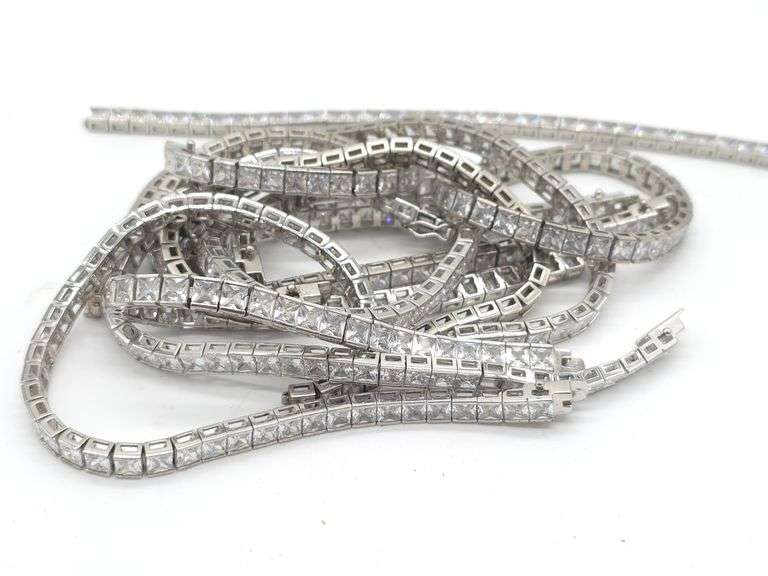 (KC) Broken Sterling Silver Bracelets, 150+g - Kraft Auction Service, LLC