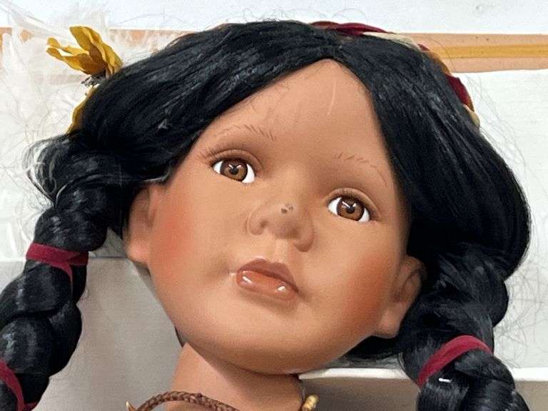 (W) Native American Porcelain Doll Goldenvale Collection - Kraft ...