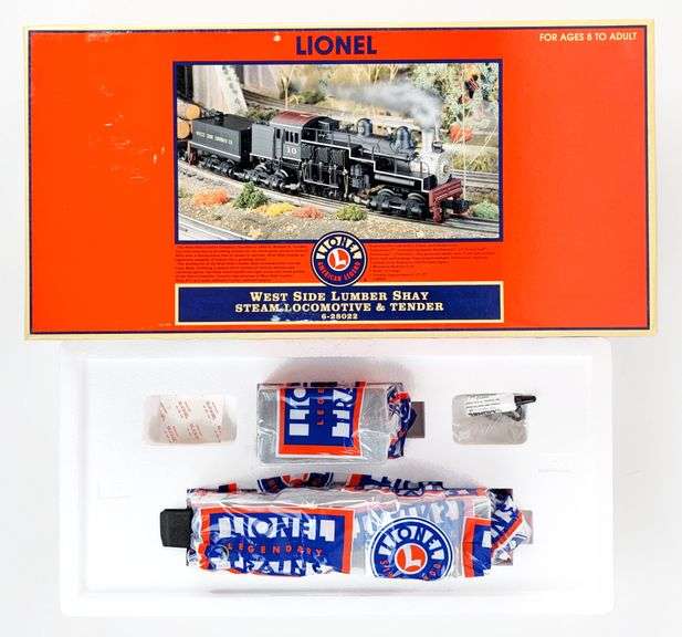 Lionel West Side Lumber Shay Steam Locomotive & Tender 28022 - Kraft ...