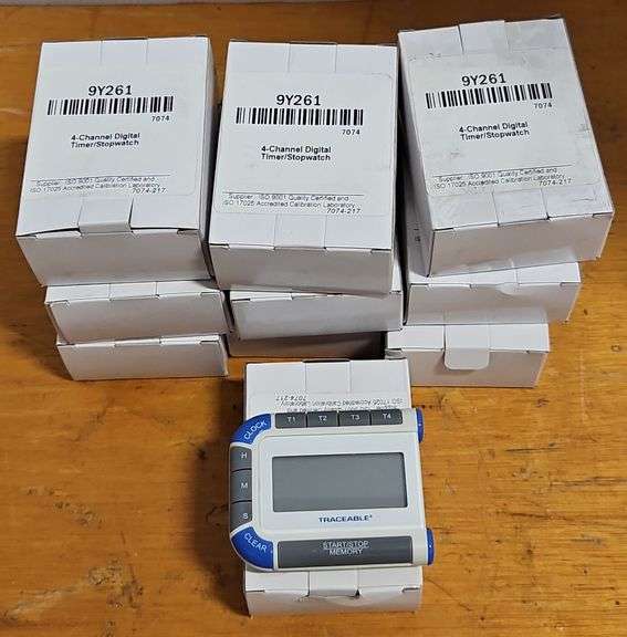 (10) Traceable Mfg. 4-Channel Digital Timer/Stopwatch. - Kraft Auction ...