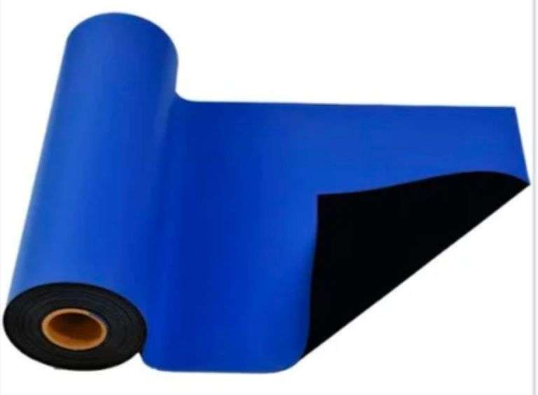 SCS Dark Blue Rubber Mat 30"×50' - Kraft Auction Service, LLC