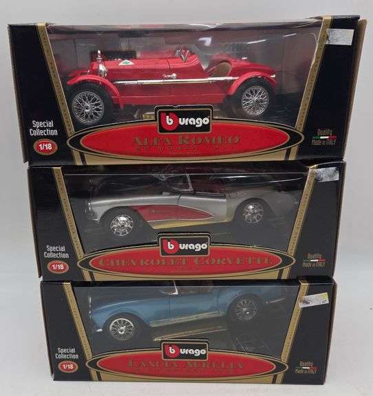 (D) (3) Burago Special Collection Car Models - Kraft Auction Service, LLC