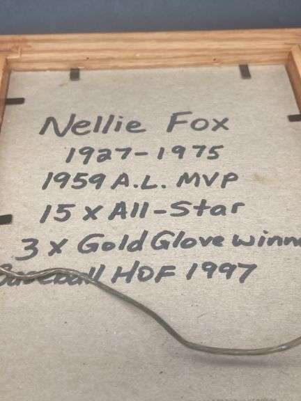 (ST) Nellie Fox signed card JSA certification - Kraft Auction Service, LLC