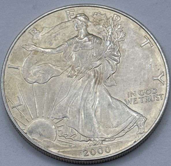 2000 Silver Eagle One Dollar Coin 1 OZ Silver - Kraft Auction Service, LLC