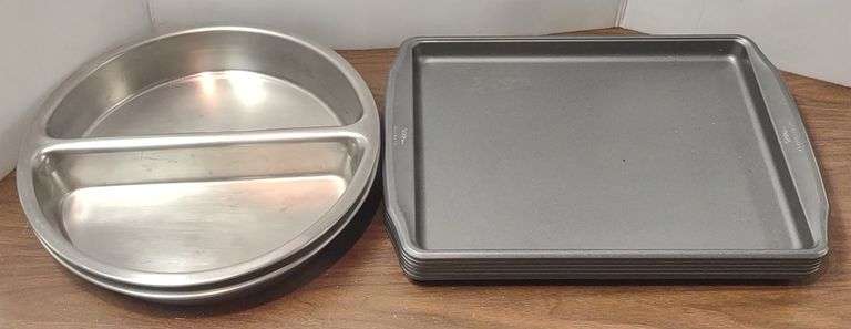 Stainless Steel Divided Food Pans & Wilton Cooking Sheets - Kraft ...